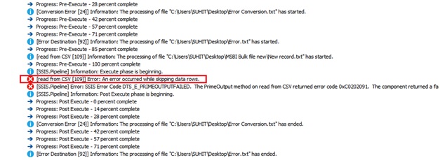 MSBI Error while skipping data rows - Learn MVC, Angular, Architecture, MSBI, Data Science in ...