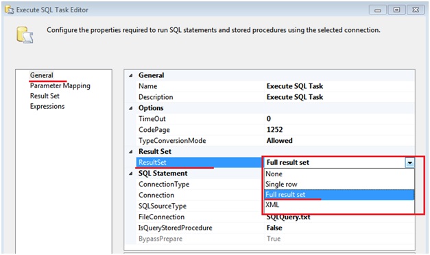 Execute Sql Task In Ssis Learn Mvc Angular Architecture Msbi Data 