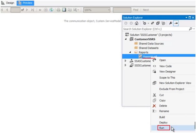 How To Run The Report Generated In Ssrs Learn Mvc Angular Architecture Msbi Data Science 